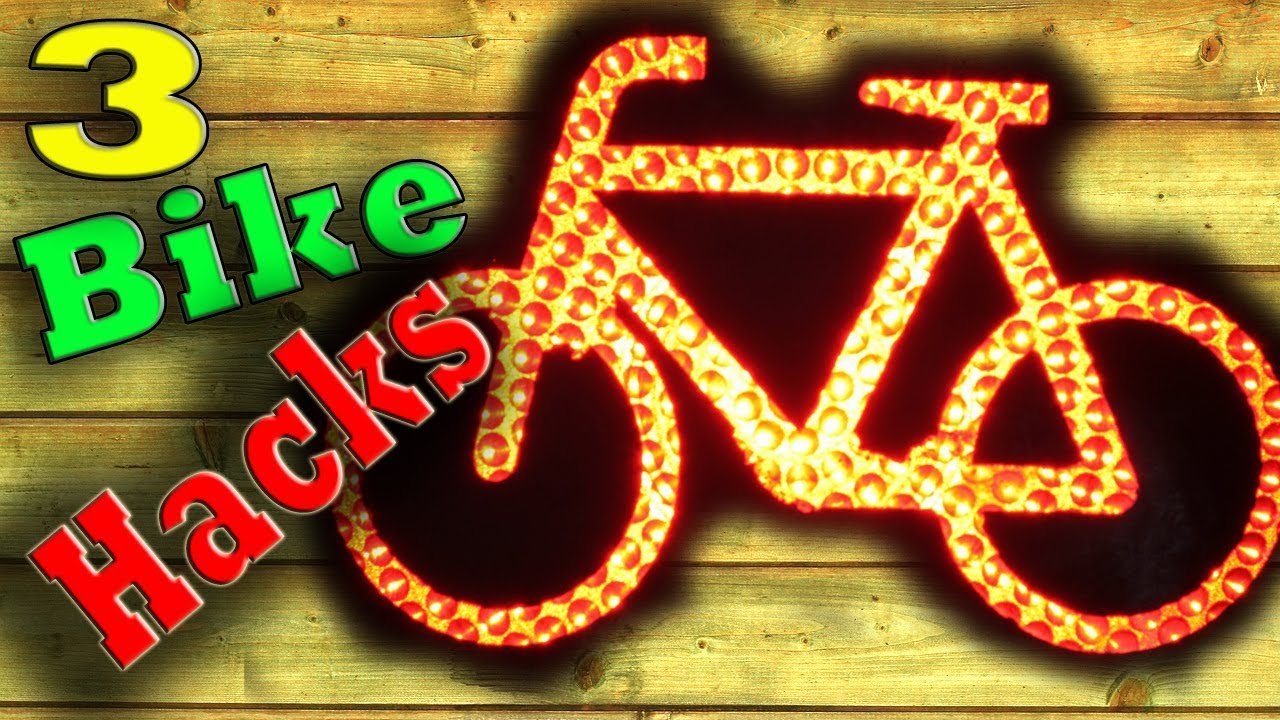 3 BIKE HACKS BIKE ACCESSORIES - YouTube