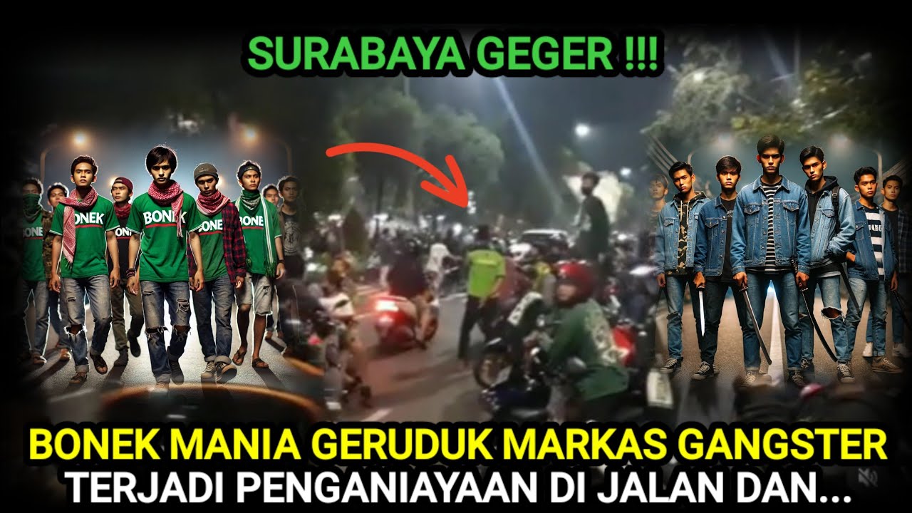 VIRAL! Bonek Mania Geruduk Markas Gangster di Surabaya. Apa yang ...