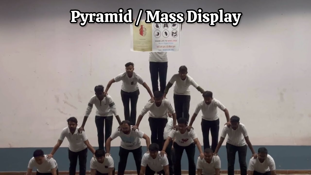 Pyramid / Mass display | Spardha 2025 | KD DENTAL COLLEGE | #fypviral # ...