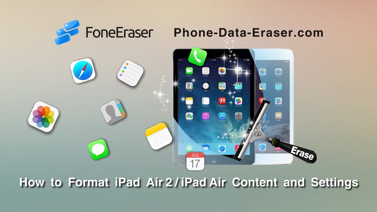 How to Format iPad Air 2/iPad Air Content and Settings Permanently ...