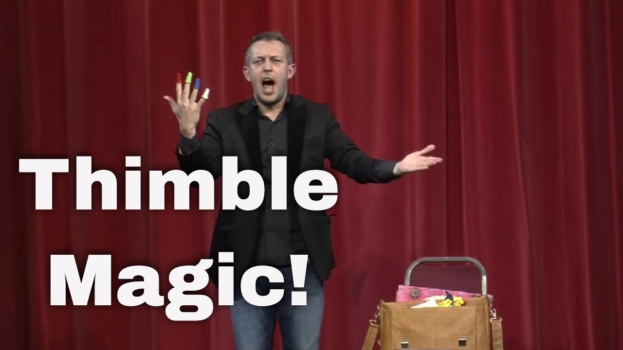 Funny Thimble Magic - Alan Hudson - The Magic Circle X-Mas Show - YouTube