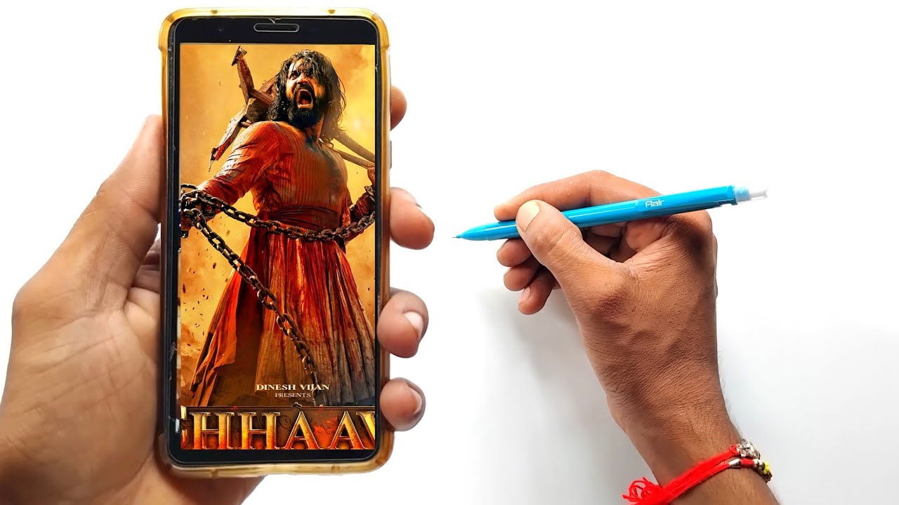 Chhava movie Vicky Kaushal drawing, Step by step, Outline Tutorial ...