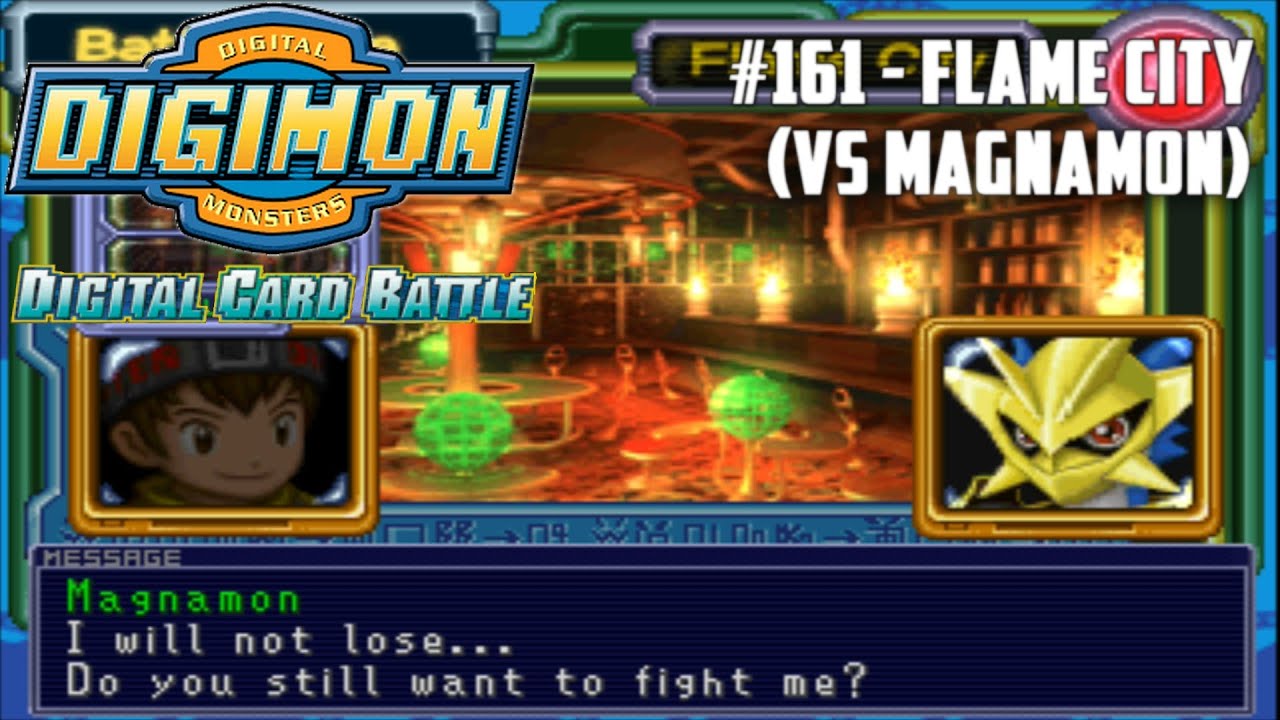 Digimon Digital Card Battle #161 - Flame City (VS Magnamon) - YouTube