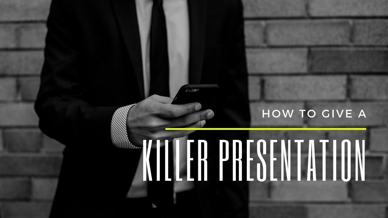 How to give a KILLER PRESENTATION (Public speaking) - YouTube