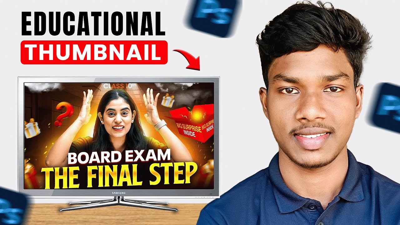 How To Make Thumbnail Like PW (Photoshop Tutorial 2025) | How To Make ...