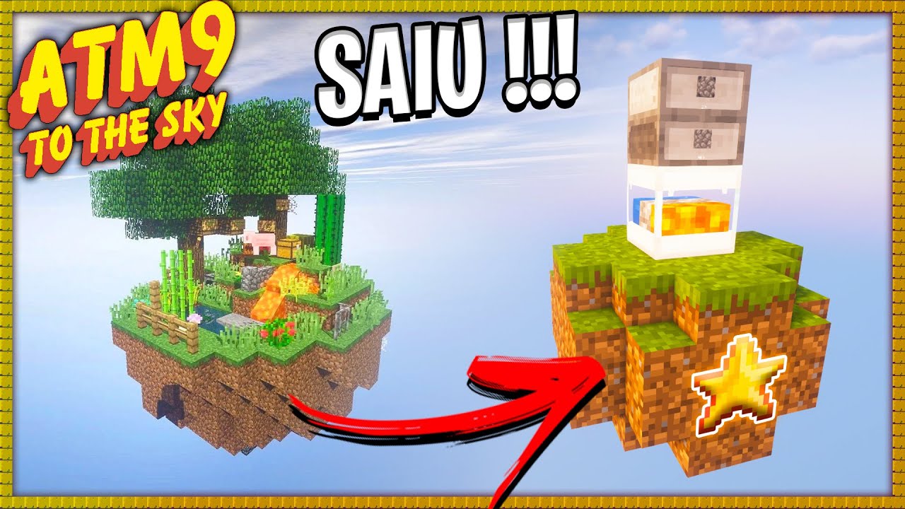 🔴INCRÍVEL! TODOS OS MODS EM UM MAPA SKYBLOCK É TUDO QUE QUERIAMOS ! ATM ...