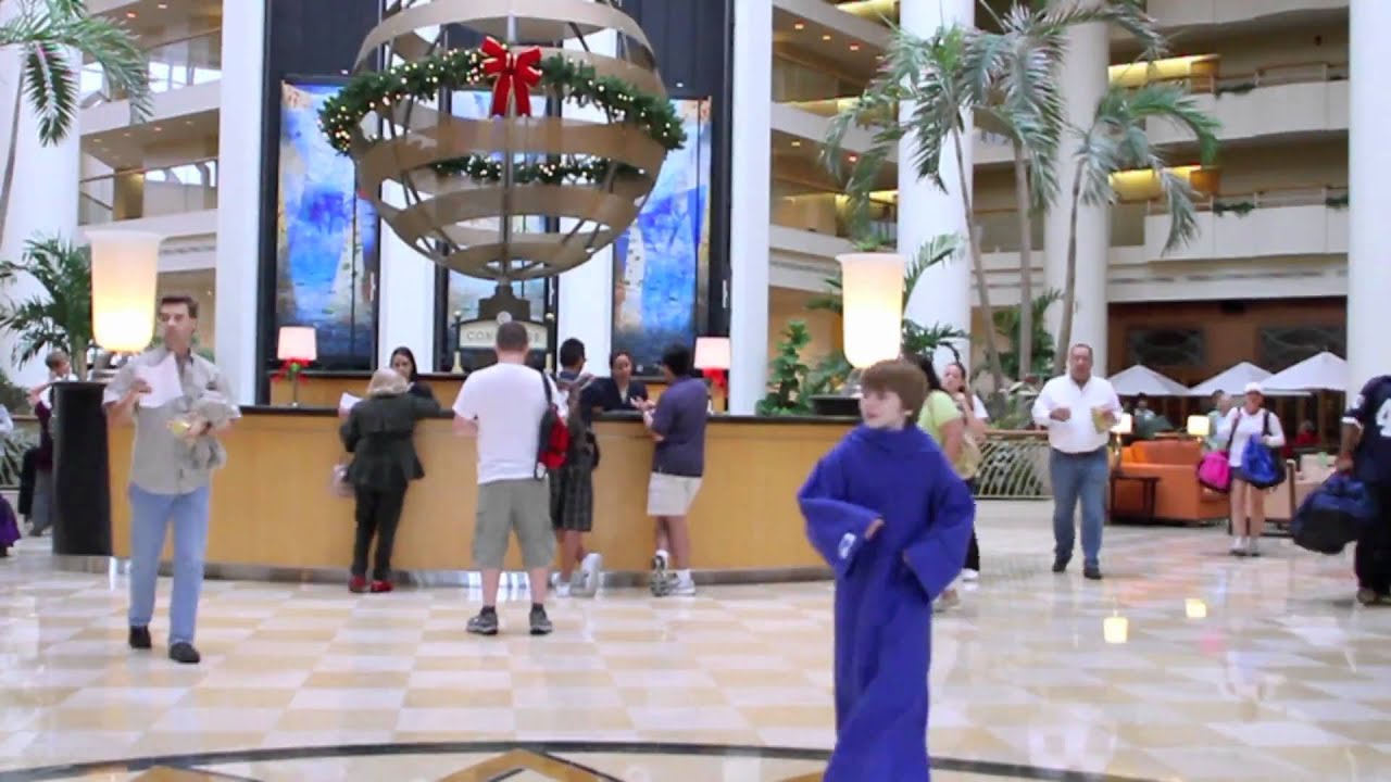 Wearing The Snuggie at Disney World Orlando Florida - YouTube