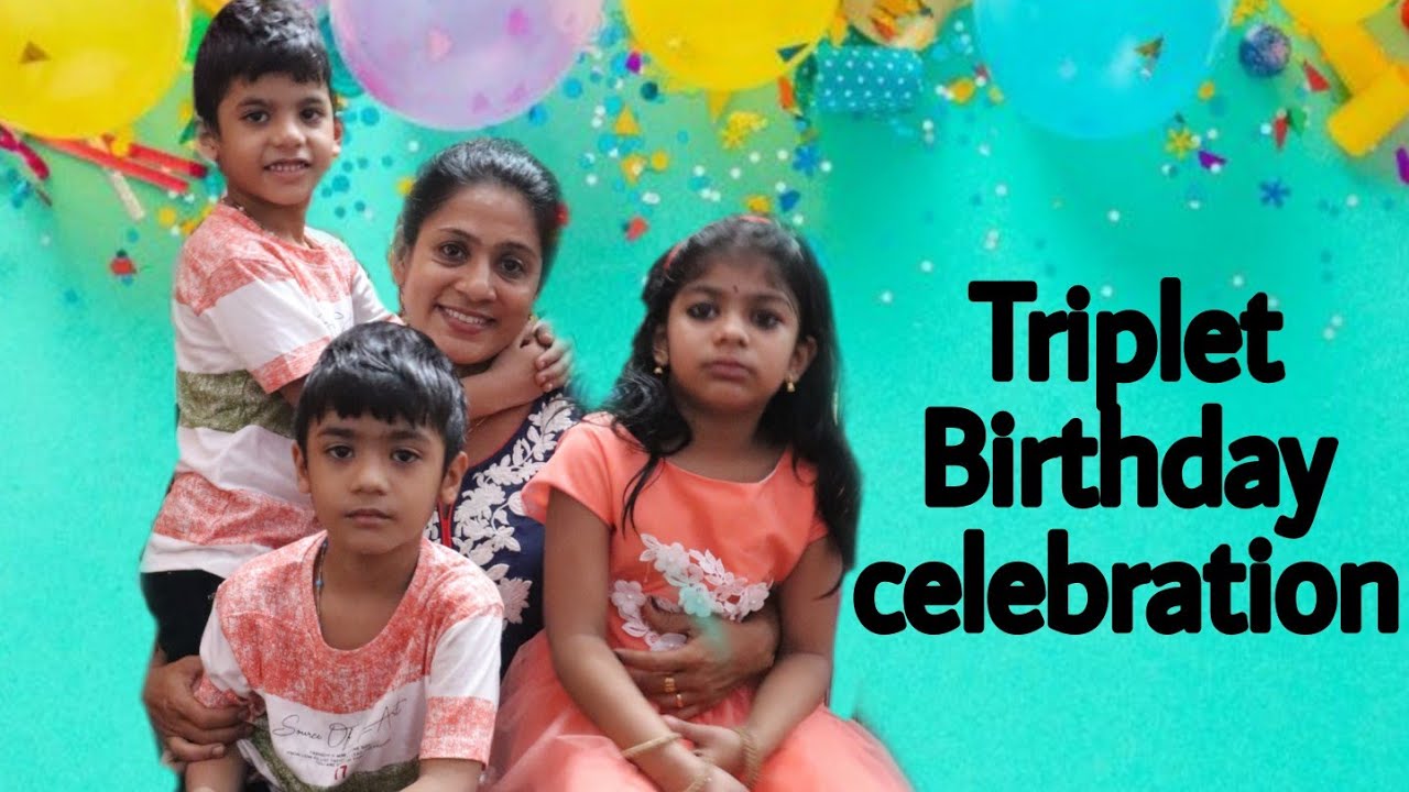 Triplet Birthday Celebration || 6th Birthday - YouTube