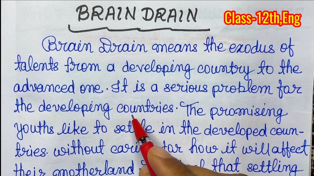 An Essay Article Paragraph On Brain Drain Class 12 Article Writing An Essay Article Paragraph On Brain Drain Class 12 Article Writing