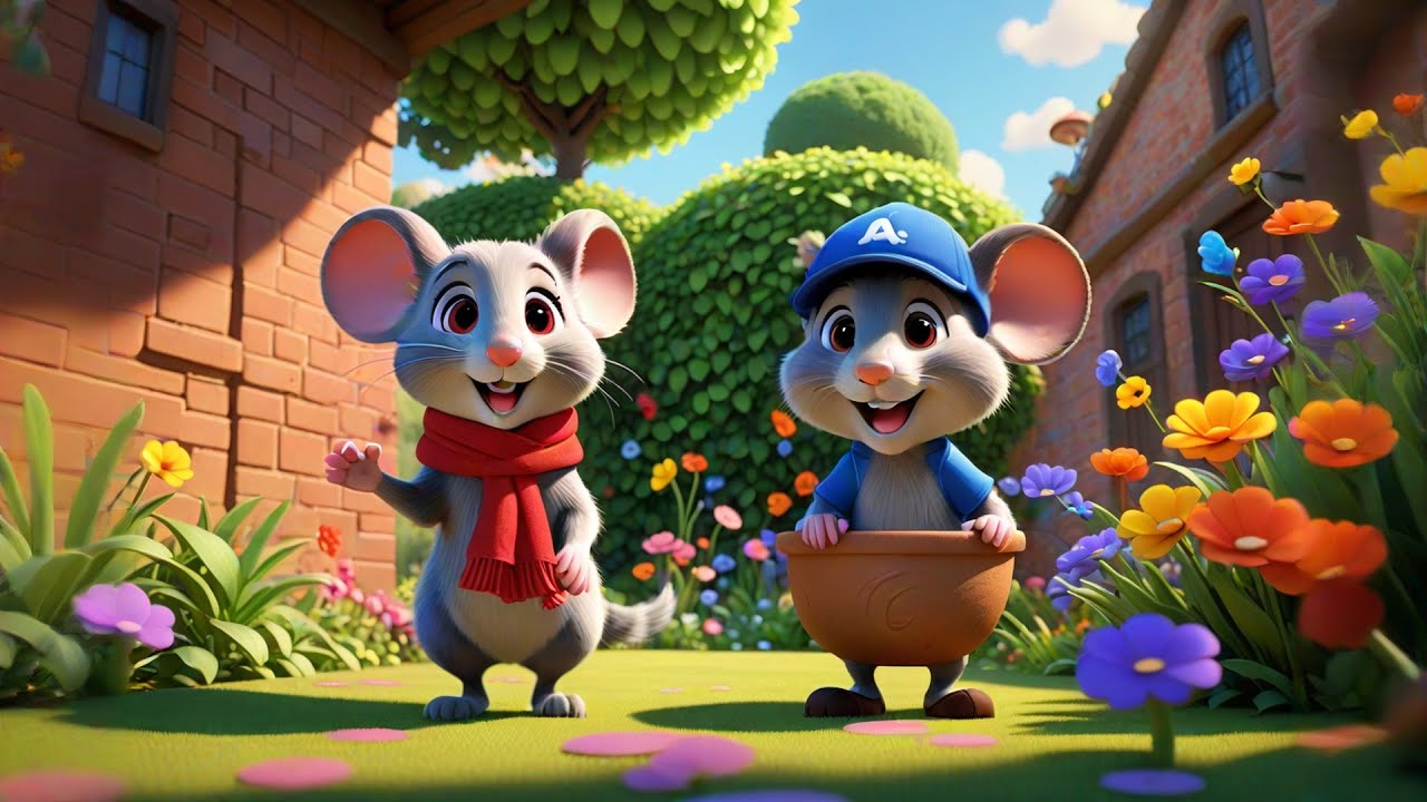 Six Little Mice Play Hide and Seek | Fun Counting Game Song for Kids ...