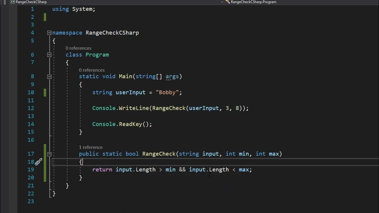 C# Validation: Range Check Tutorial - YouTube