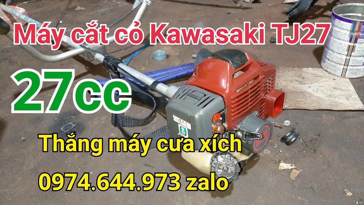 Kawasaki Tj 27 - Máy cắt cỏ Kawasaki TJ27 Hàng bãi nội địa nhật LH ...