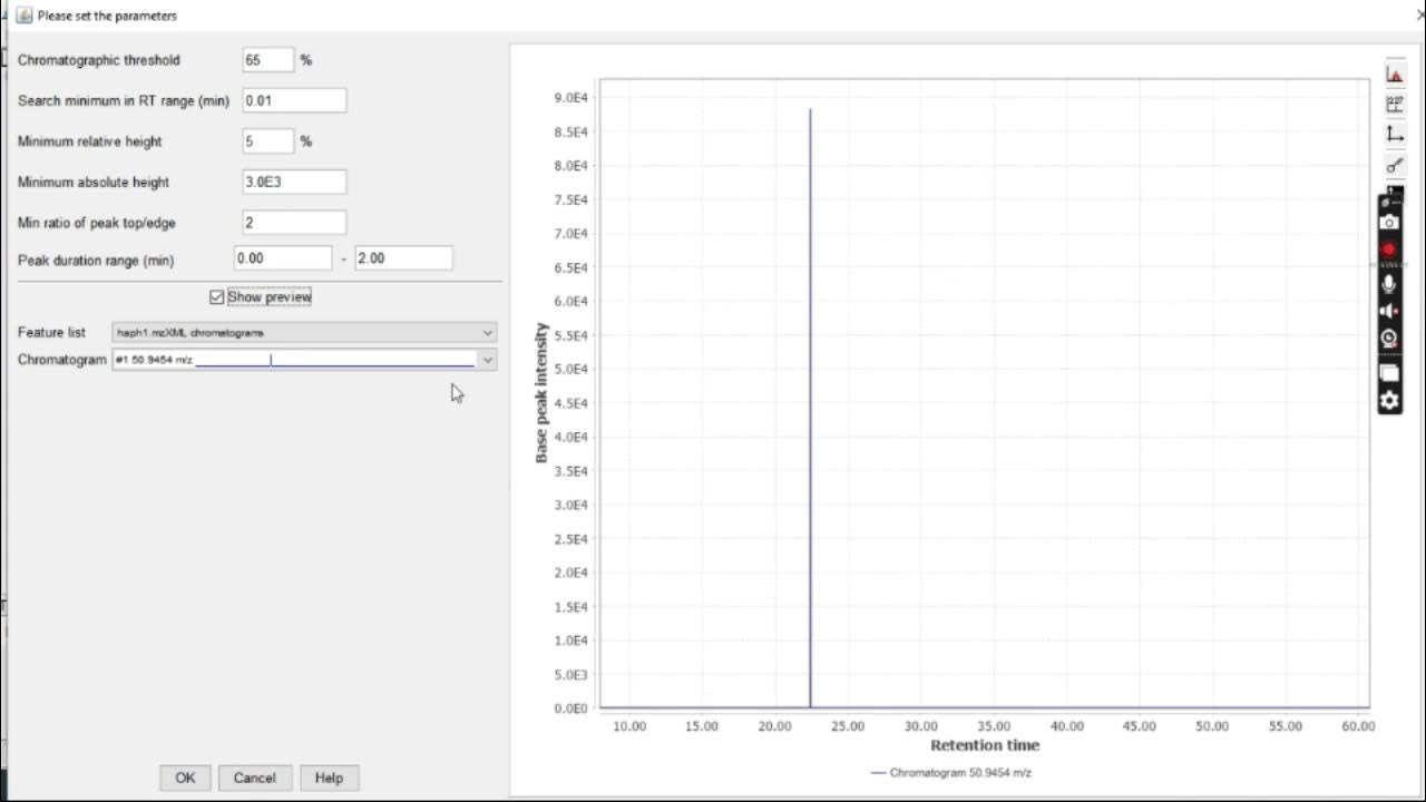 GC-MS data analysis using MzMine - YouTube
