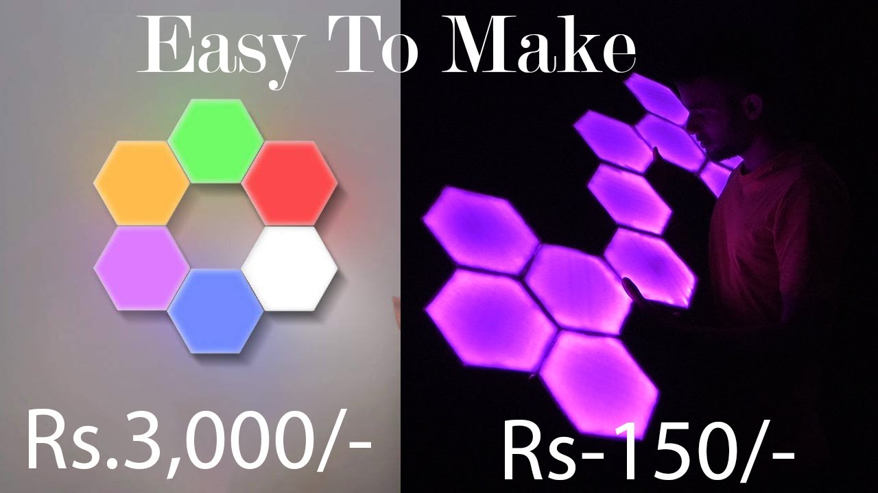 How To Make Hexagon Light At Home 2020 Hexagone Light Panels YouTube how-to-make-hexagon-light-at-home-2020-hexagone-light-panels-youtube