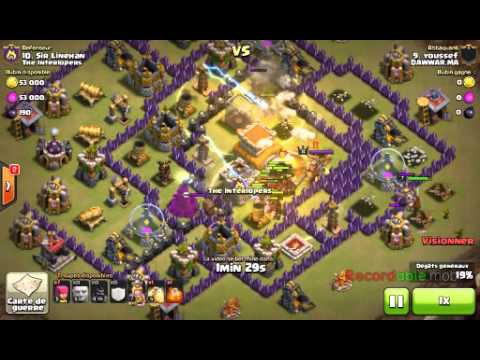 Clash of clans[CoC] TH8 strategy attack TH8 [CoC] - YouTube