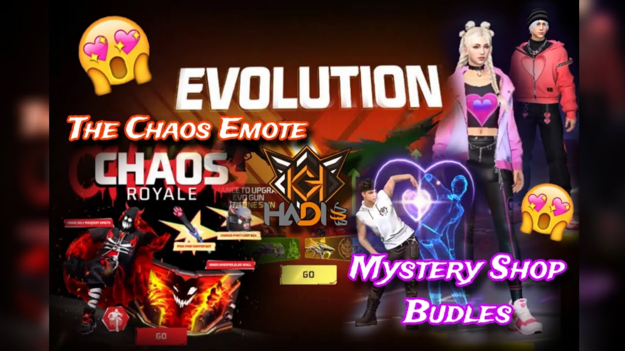 The Chaos Event New Emote & Mystery Shop Bundles 🔥💖 | Free Fire - YouTube