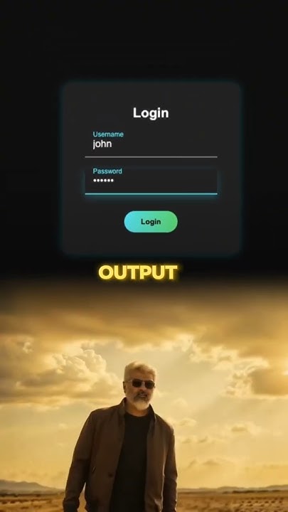 Cleanncode For Login Form 🥶💥 Css Javascript Js Ai Codingtamilan Frontenddeveloper Html