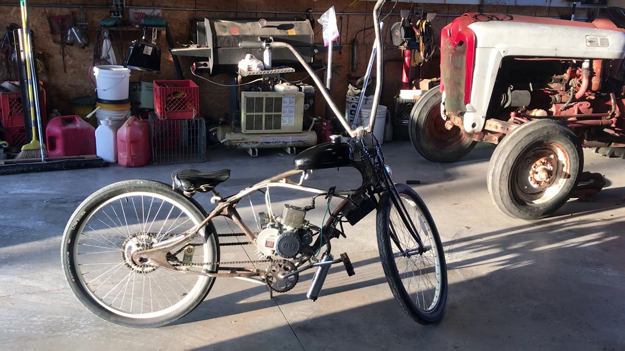 Motorized bike build - YouTube