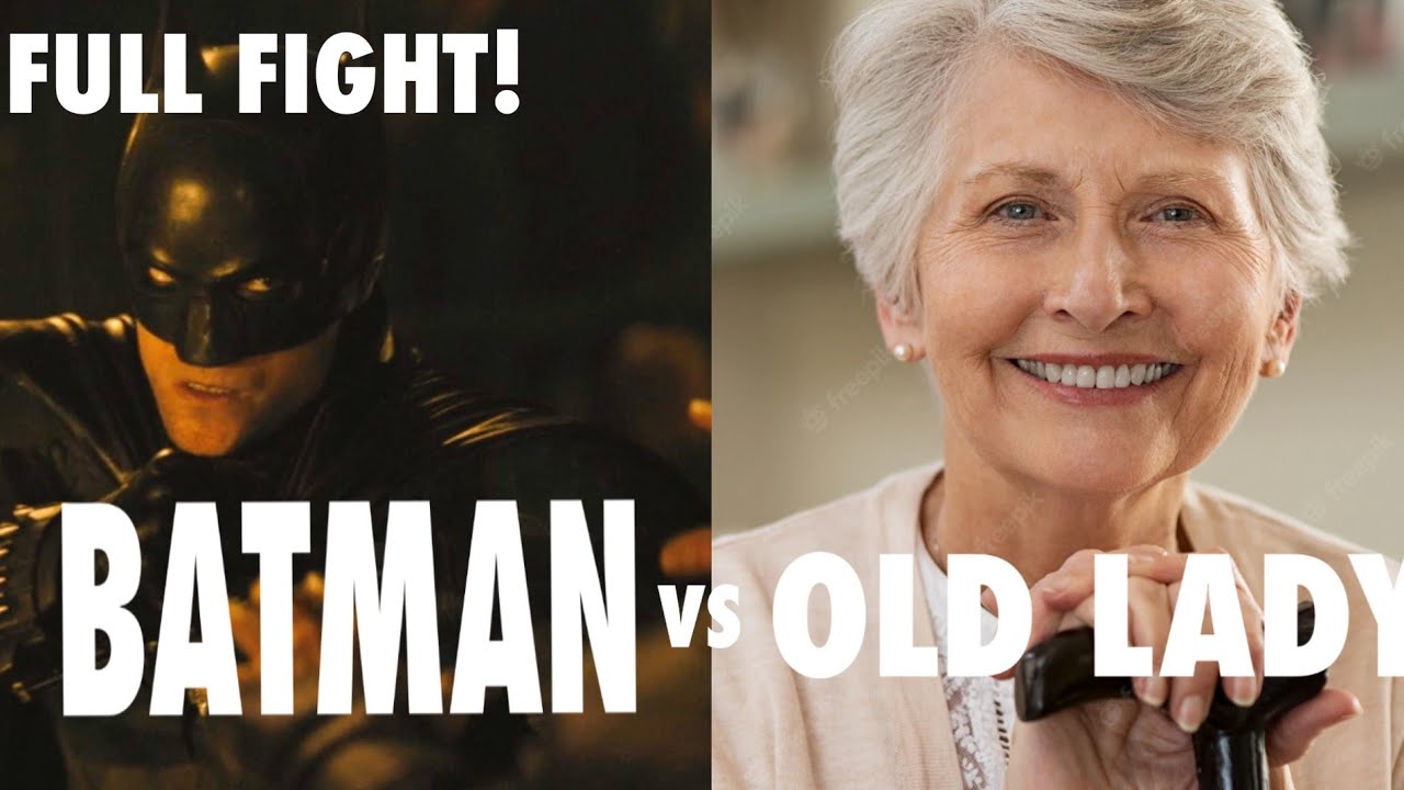Batman vs Old lady FULL FIGHT (HD) - YouTube