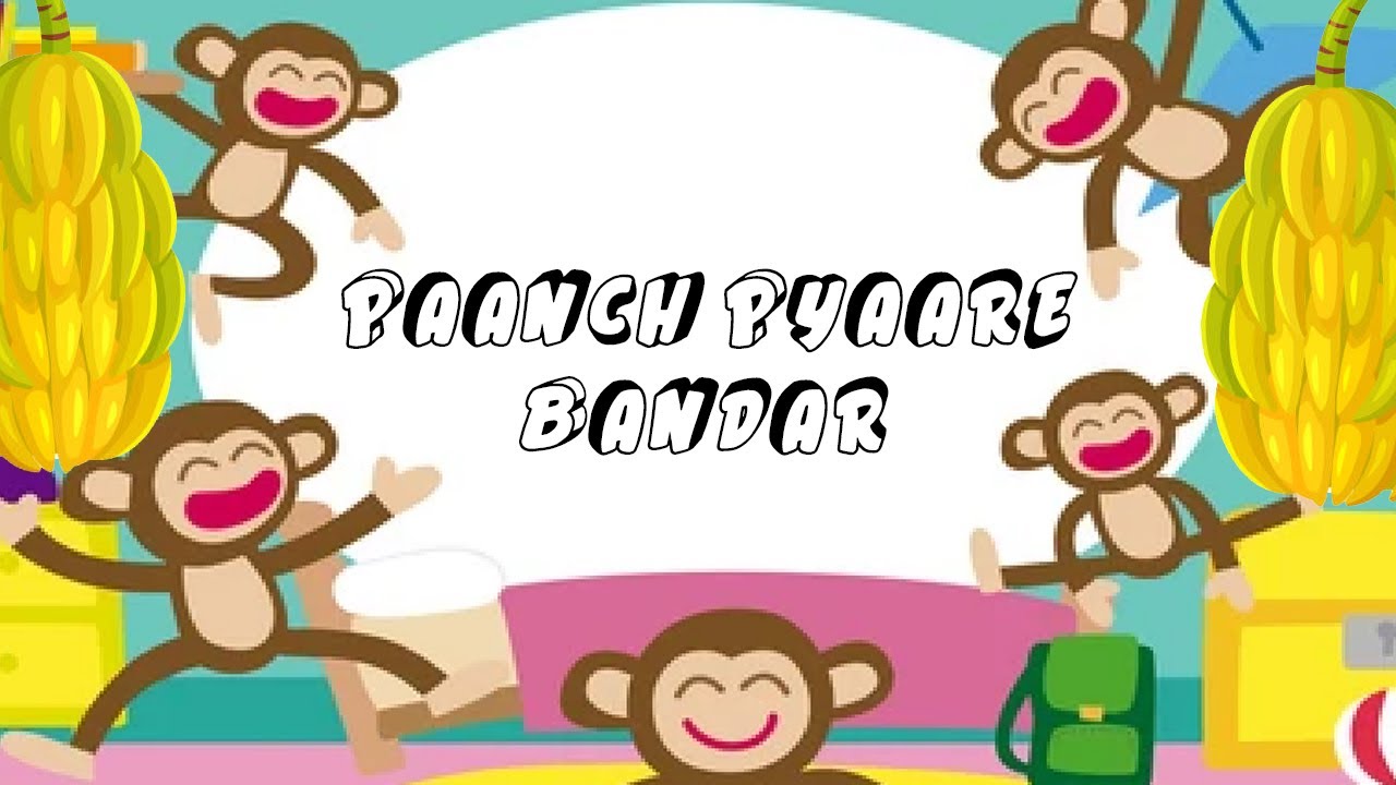 Paanch Pyaare Bandar Bhai Kele Kha Rahe The Number Song Urdu Rhymes paanch-pyaare-bandar-bhai-kele-kha-rahe-the-number-song-urdu-rhymes