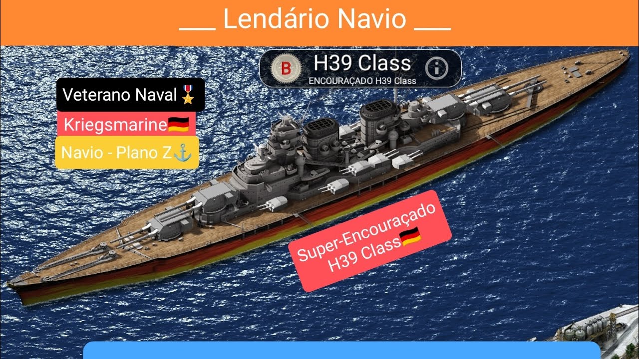 Super-Encouraçado H39 Class auxiliando Aliados na Batalha Naval - YouTube