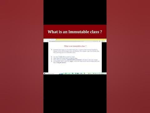 What is an immutable class in core Java Interview Questions and Answers | Code Decode #shorts ...