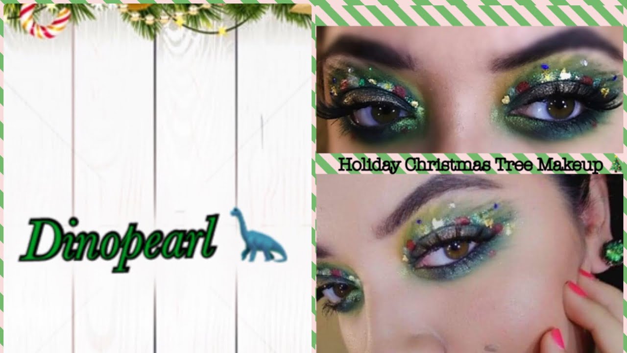 Christmas Tree Makeup tutorial - YouTube
