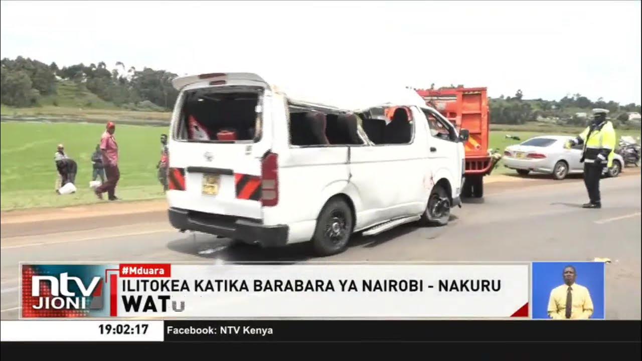 Watu watatu wafariki katika ajali barabarani eneo la manguo, Limuru, - YouTube