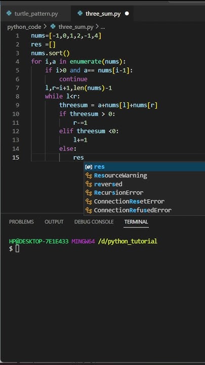 3sum Leetcode Problem Algorithm Python Youtubeshorts Youtube Shorts Leetcode 