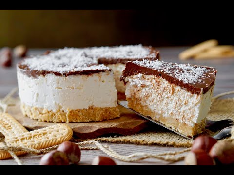 Cheesecake al Cocco e Nutella Senza Cottura
