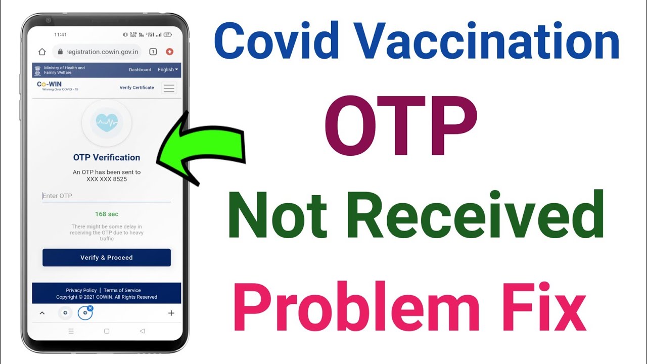 Covid Vaccination OTP not received problem fix | cowin certificate ...