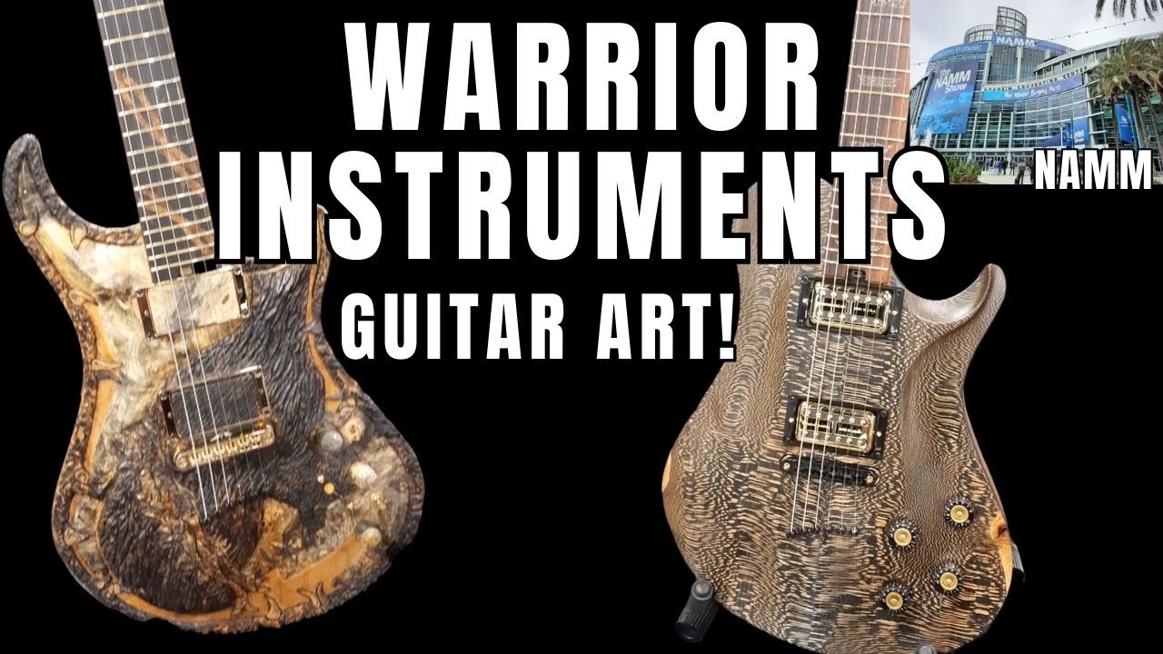 NAMM 2023 Warrior Instruments Amazing Guitars & Bass Guitars - YouTube
