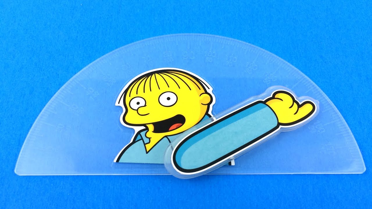 Ralph Protractor 2015 Burger King Simpsons Back To School Toy #2 Set 6 ...