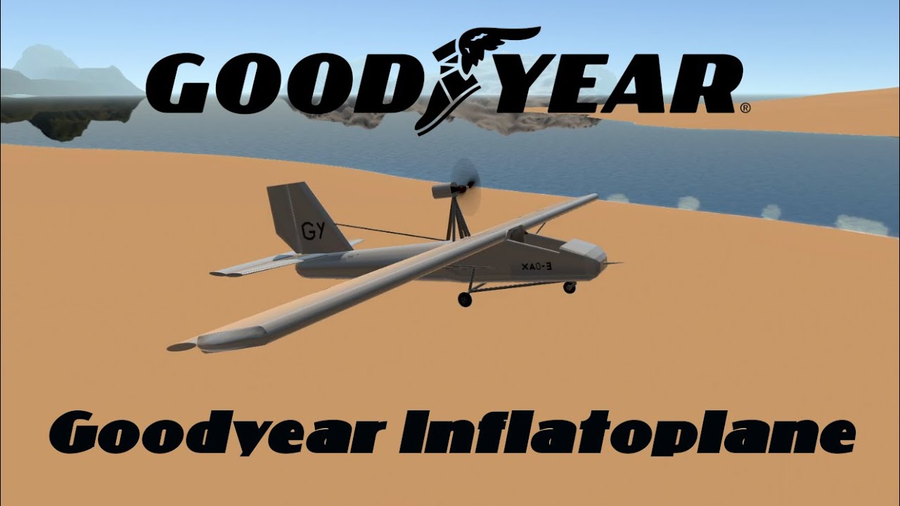 [Simpleplanes] Short flight with the Goodyear Inflatoplane - YouTube