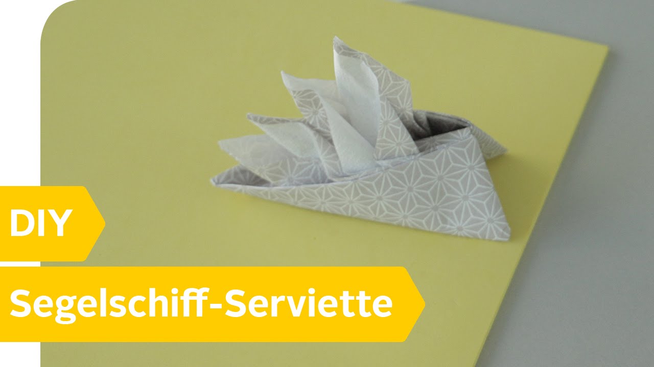 Servietten falten: Das Segelschiff – DIY Anleitung | Roombeez – powered ...