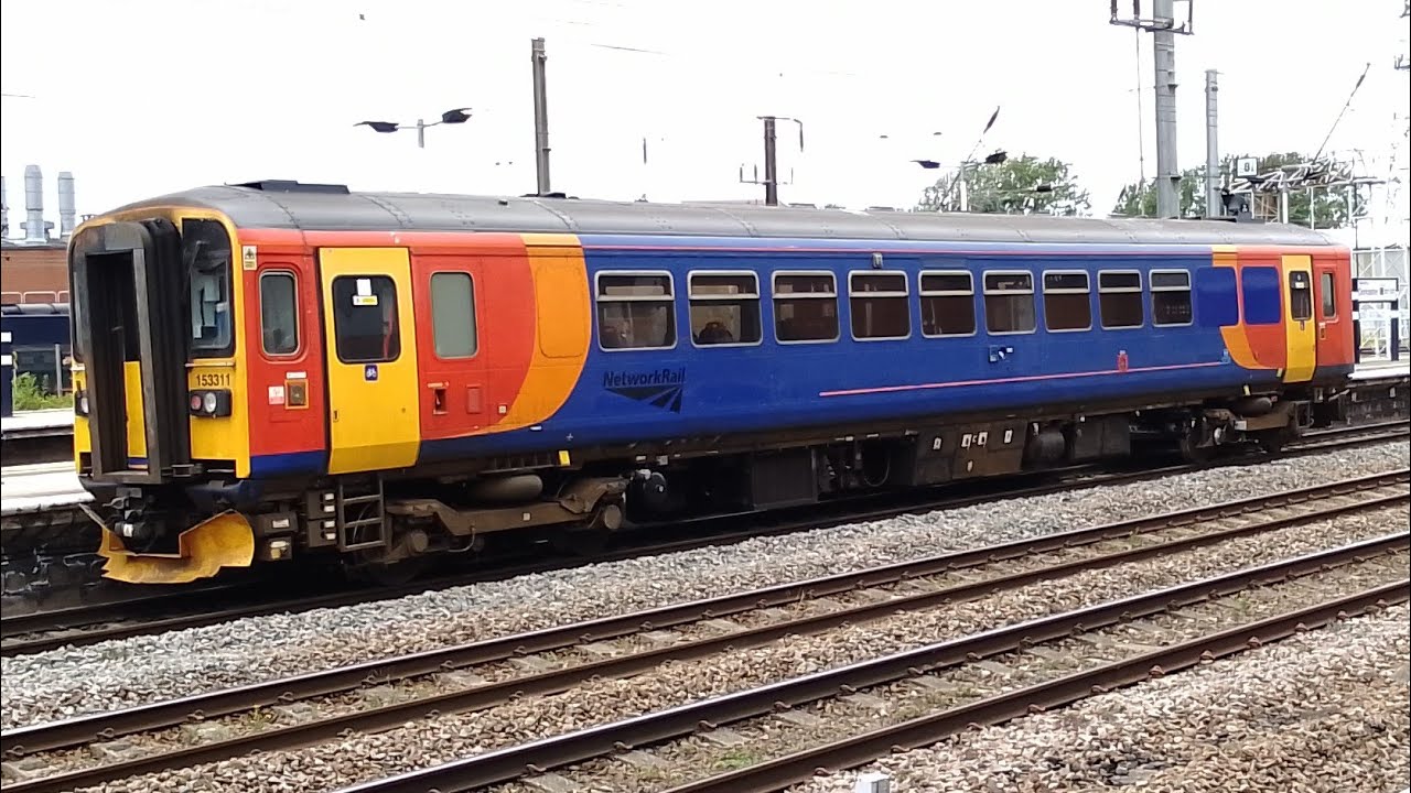 network rail 153311 DMU at Doncaster train station 30/06/23 # ...