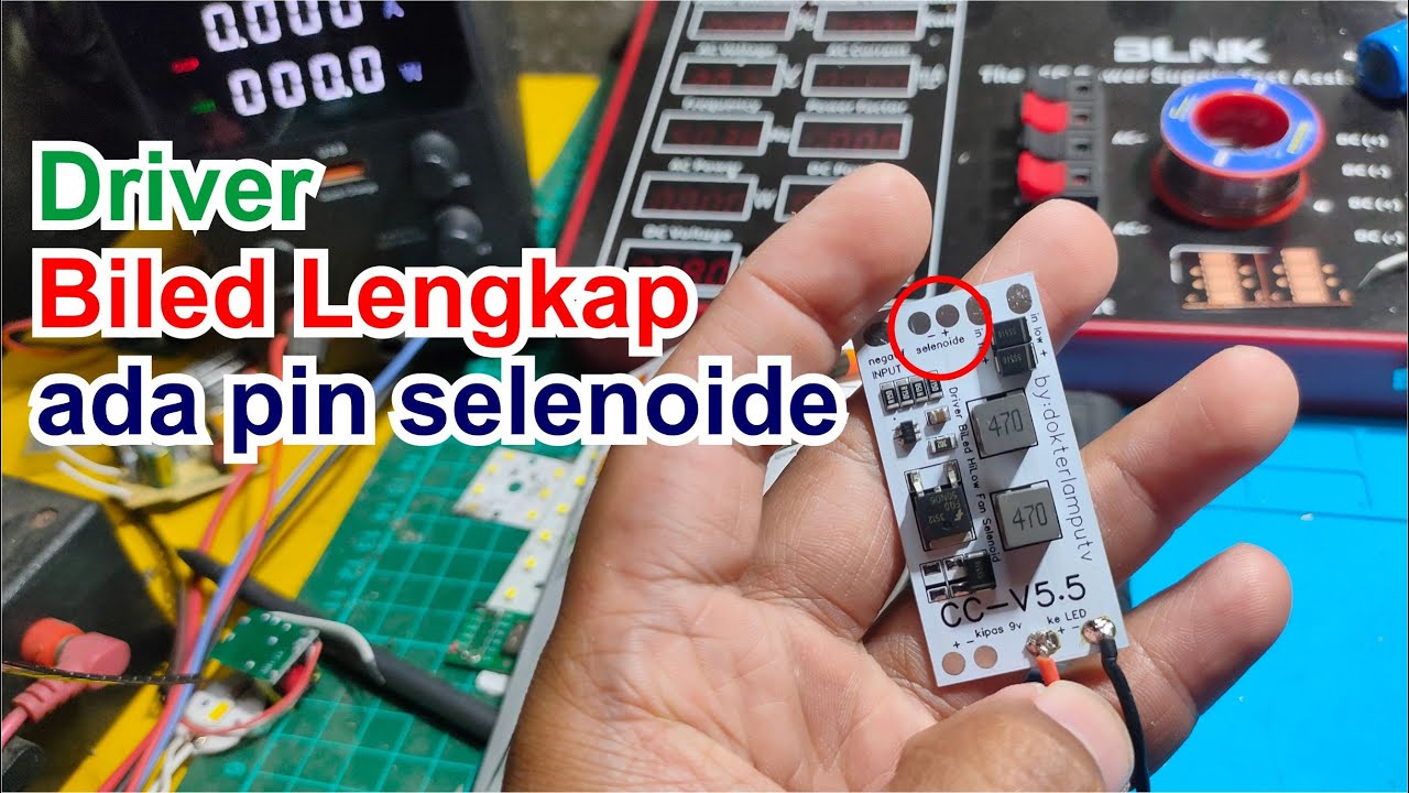 tes driver biled diy cc v5.5 sudah ada jalur selenoid - YouTube