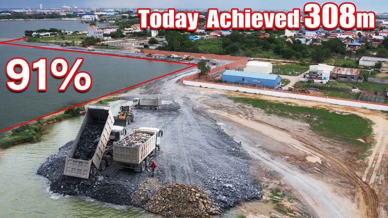 Parte 130| Updating! Process this road Project Achieved 308m together ...