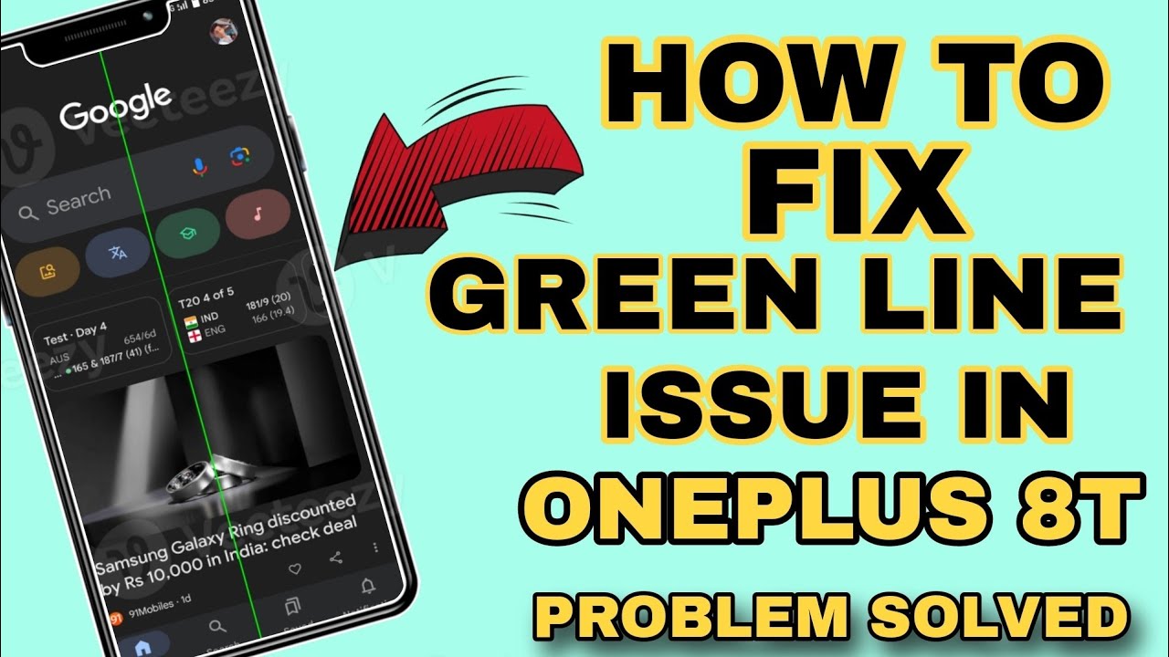 How to fix green line issue in Oneplus 8t || oneplus 8t main green line ...