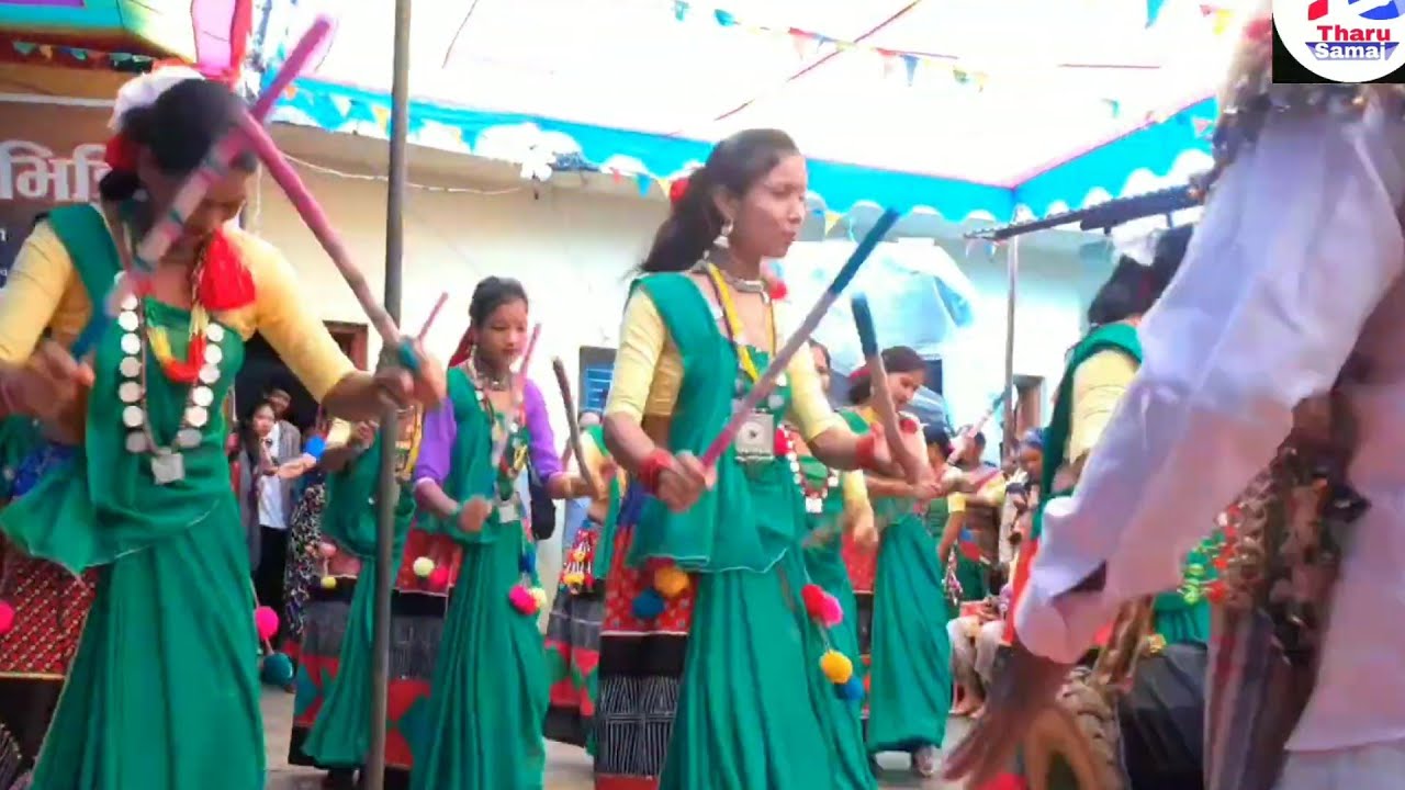 Beautiful Laththaihya Dance Tharu dance in Hareri Mahotsav - YouTube