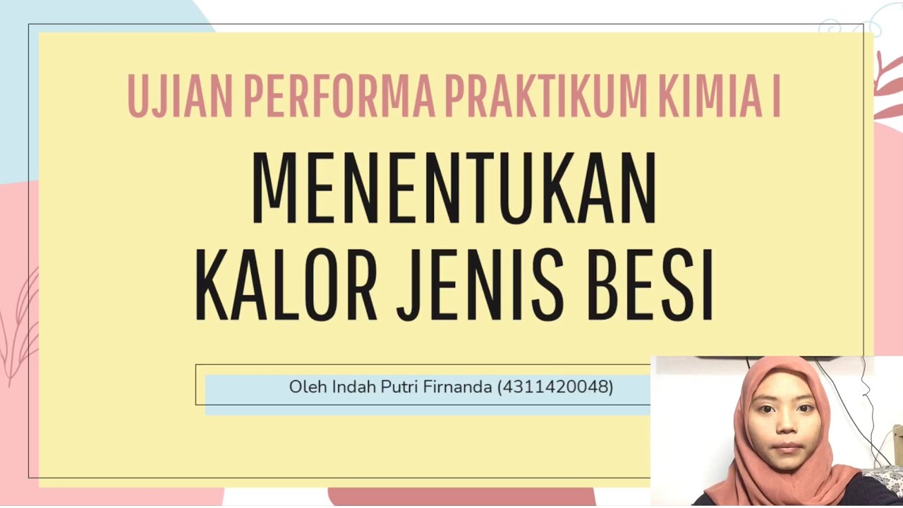 PRAKTIKUM KIMIA || MENENTUKAN KALOR JENIS BESI - YouTube