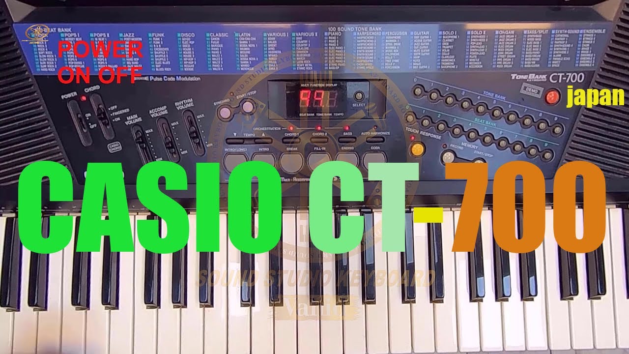 CASIO CT-700آموزش کارکردن با کیبورد(ارگ) - YouTube