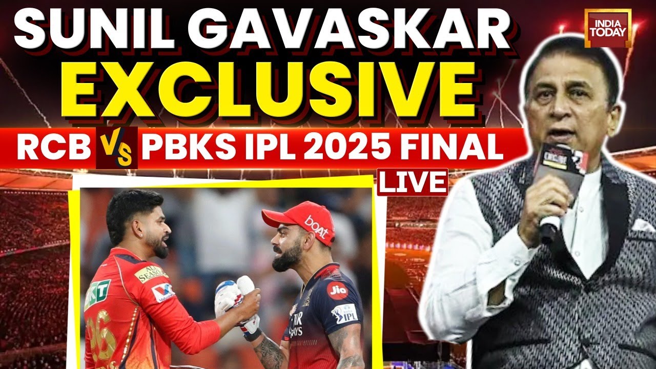 IPL Final 2025 LIVE | RCB Vs PBKS Match Projection | Sunil Gavaskar ...