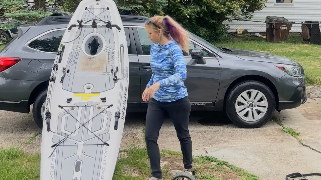 Loading My Kayak On Subaru Outback - YouTube
