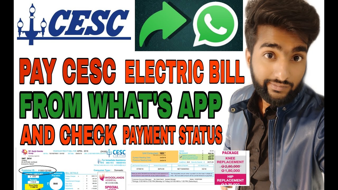Pay #CESC #electric bill from #WhatsApp and check #payment status| MD ...