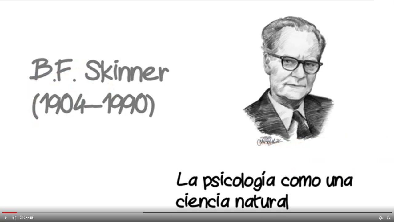 Minivideo explicativo sobre la obra de B.F. Skinner - YouTube
