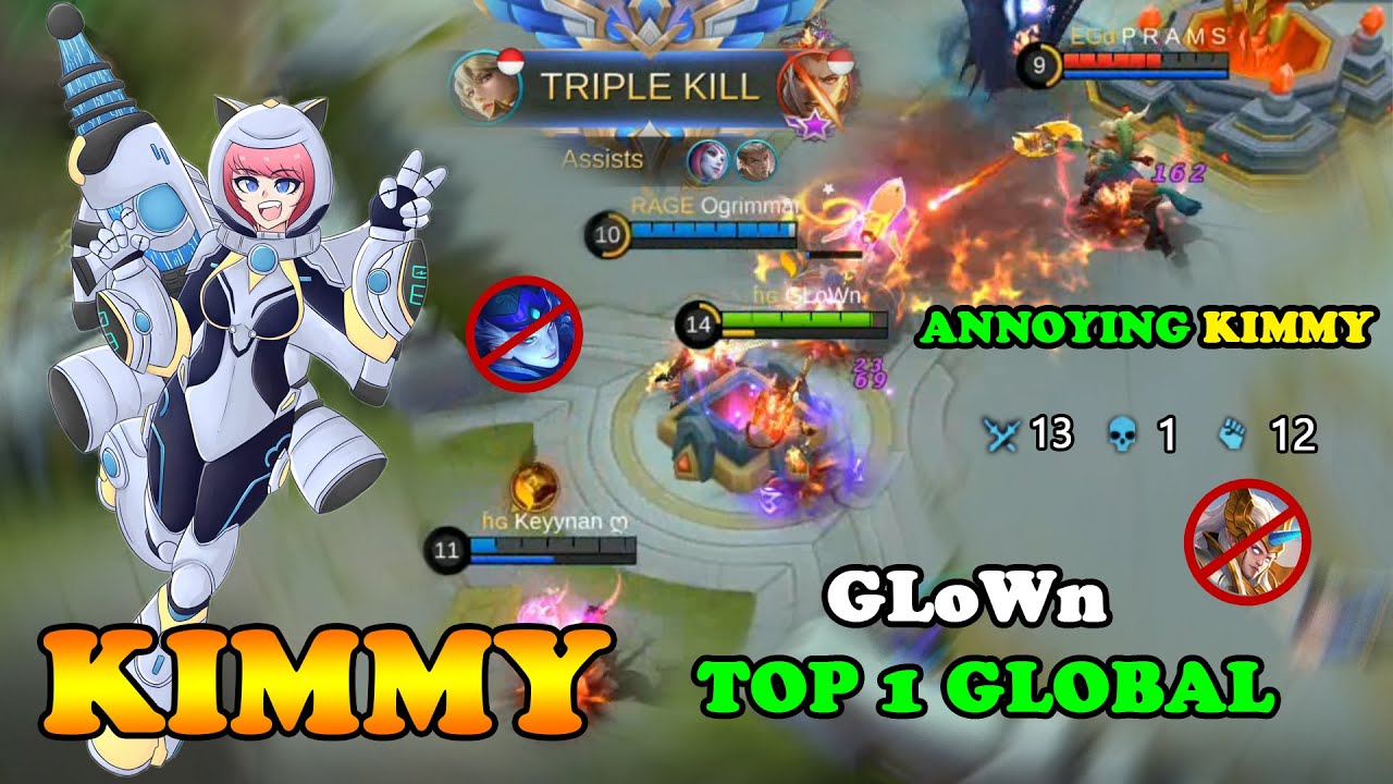 Kimmy Perfect Gameplay!!13 Kills Kimmy Hybrid Build - Top 1 Global ...