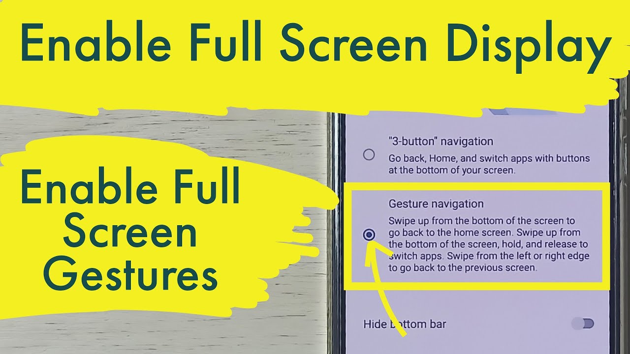 Vivo Phone : How to Enable Full Screen Gestures | Full Screen Display ...
