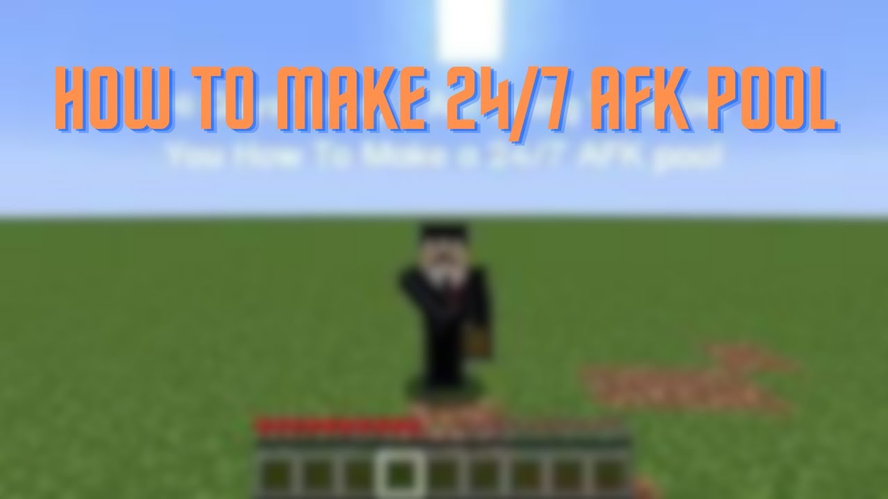 How To Make A 24/7 Minecraft Afk Pool 1.19.3 - YouTube