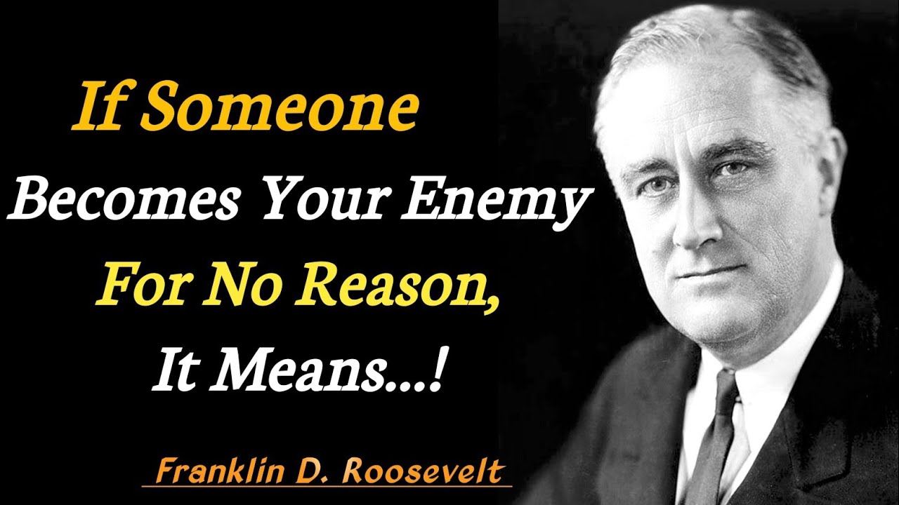 FDR's MOST Memorable Quotes Will Change Your Life - YouTube